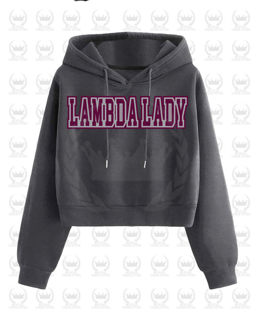 LAMBDA LADY Cropped Hoodie 20% OFF – Royal Greek Store