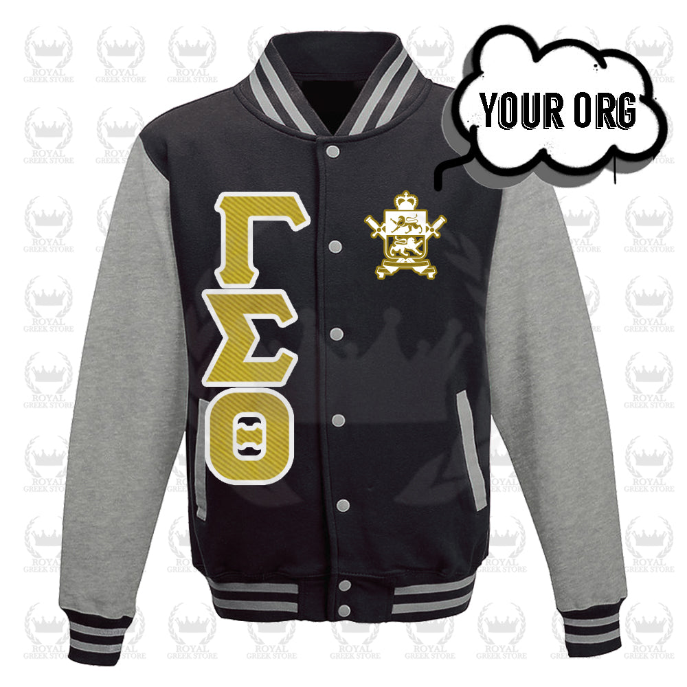 Letterman Fleece Jacket – Royal Greek Store